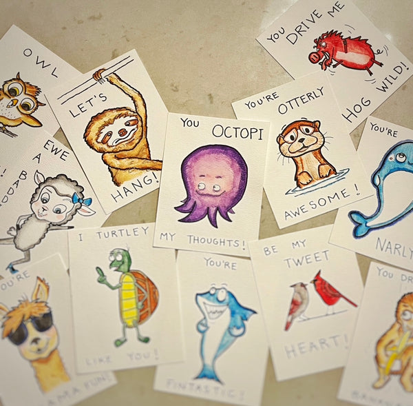 Malin Opitz Valentine Cards - Box Turtle