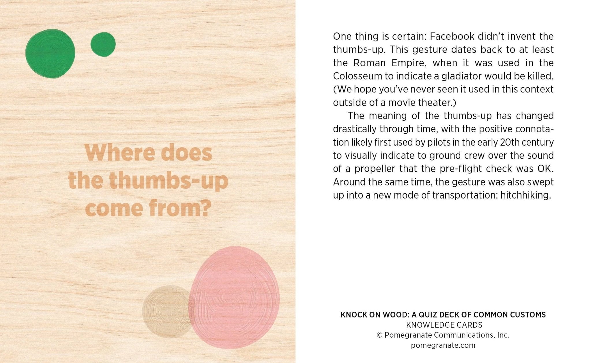 Box Turtle - Knock on Wood Common Customs Knowledge Cards