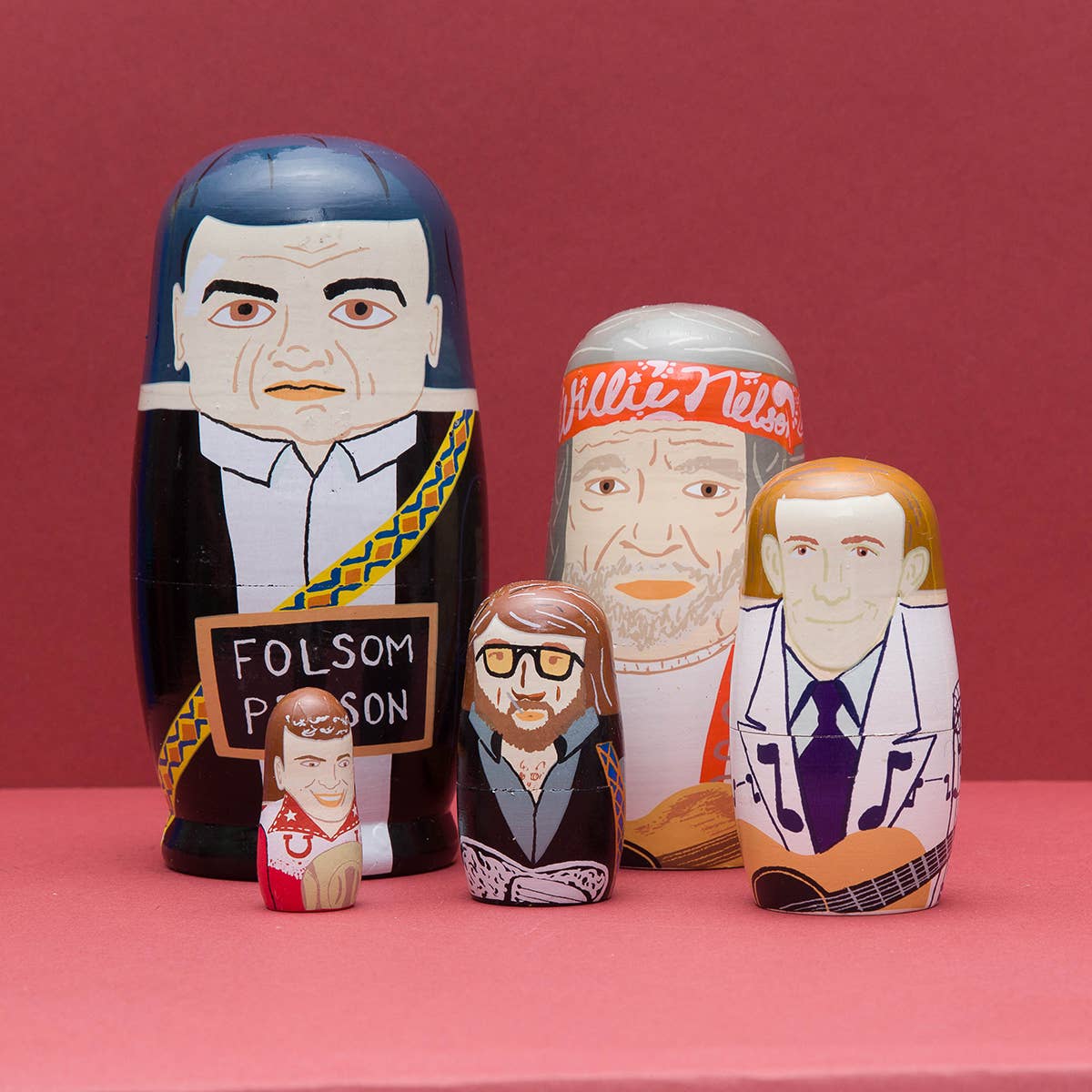 Box Turtle - Men of Country Wooden Nesting Dolls